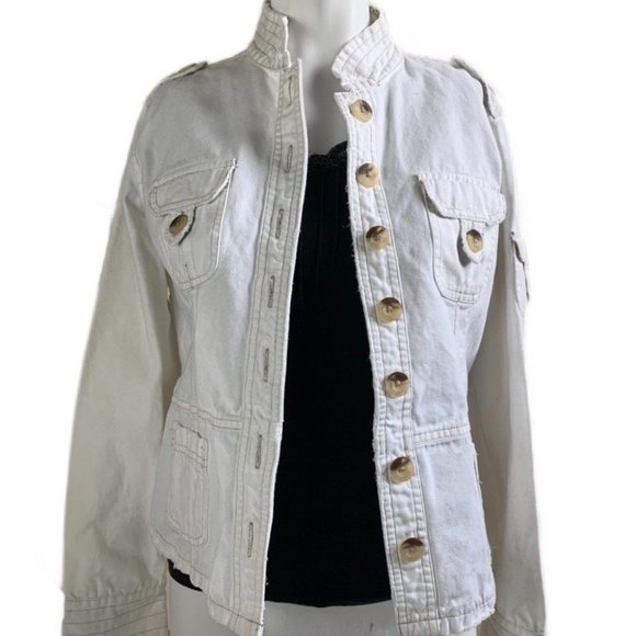 Jordache | Jackets & Coats | Vintage Jordache Nehru Collar Utility ...